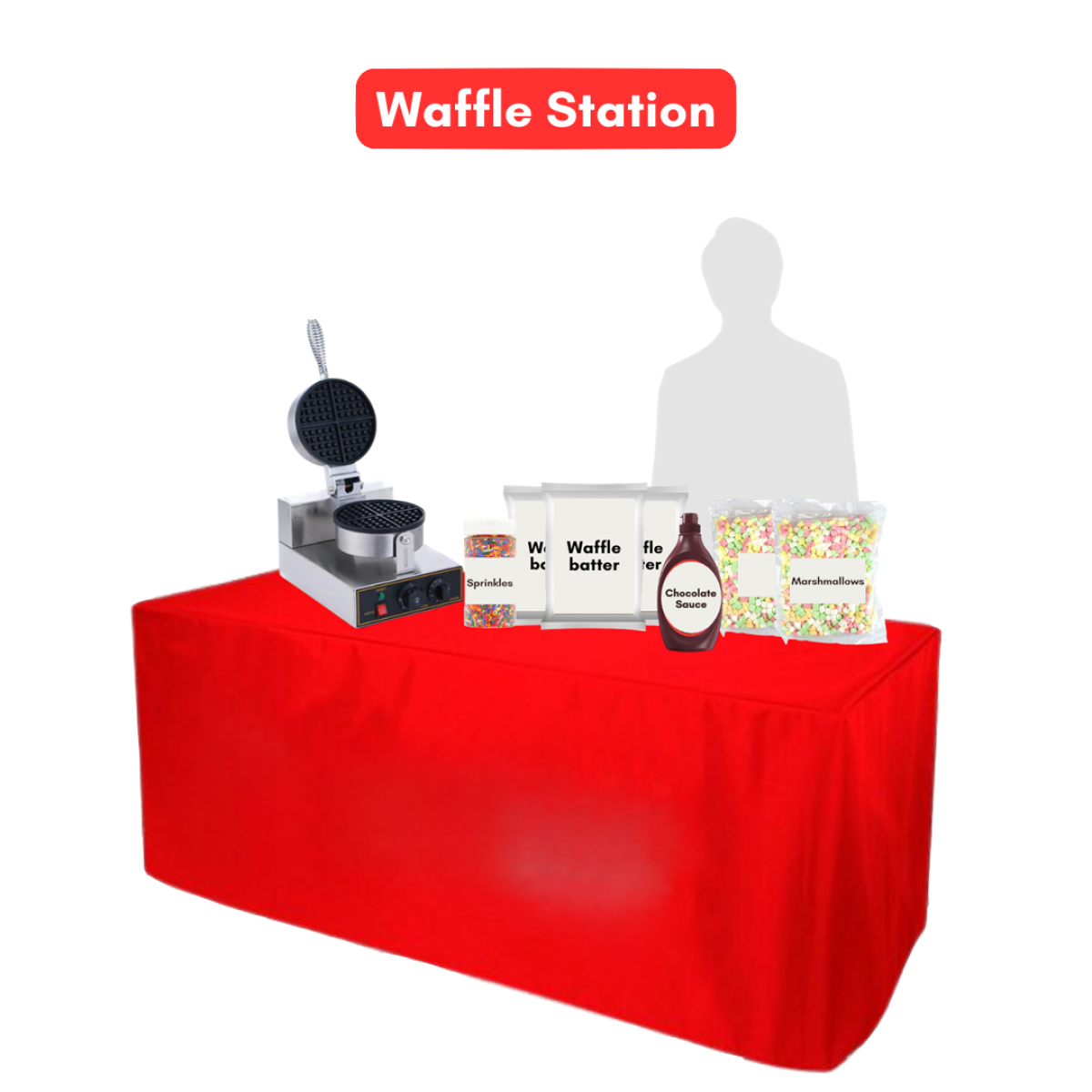Waffle Station ( Carnival / Fun Fair / Booth / Kiosk / Cart / Setup ...