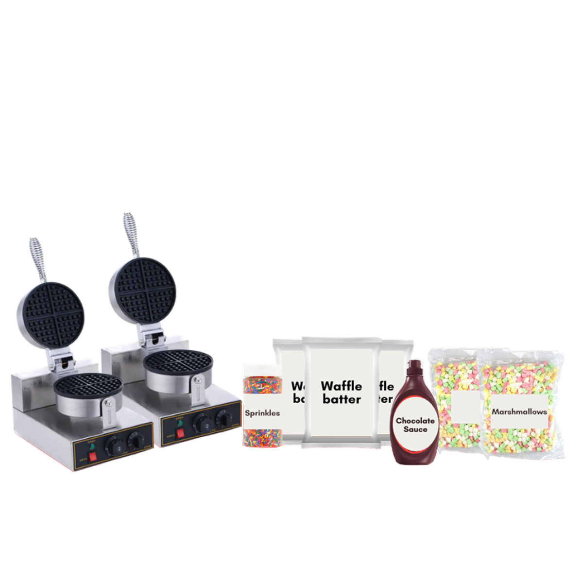 Waffle Live Food Station - SG's Yummiest Waffle Station For Rent