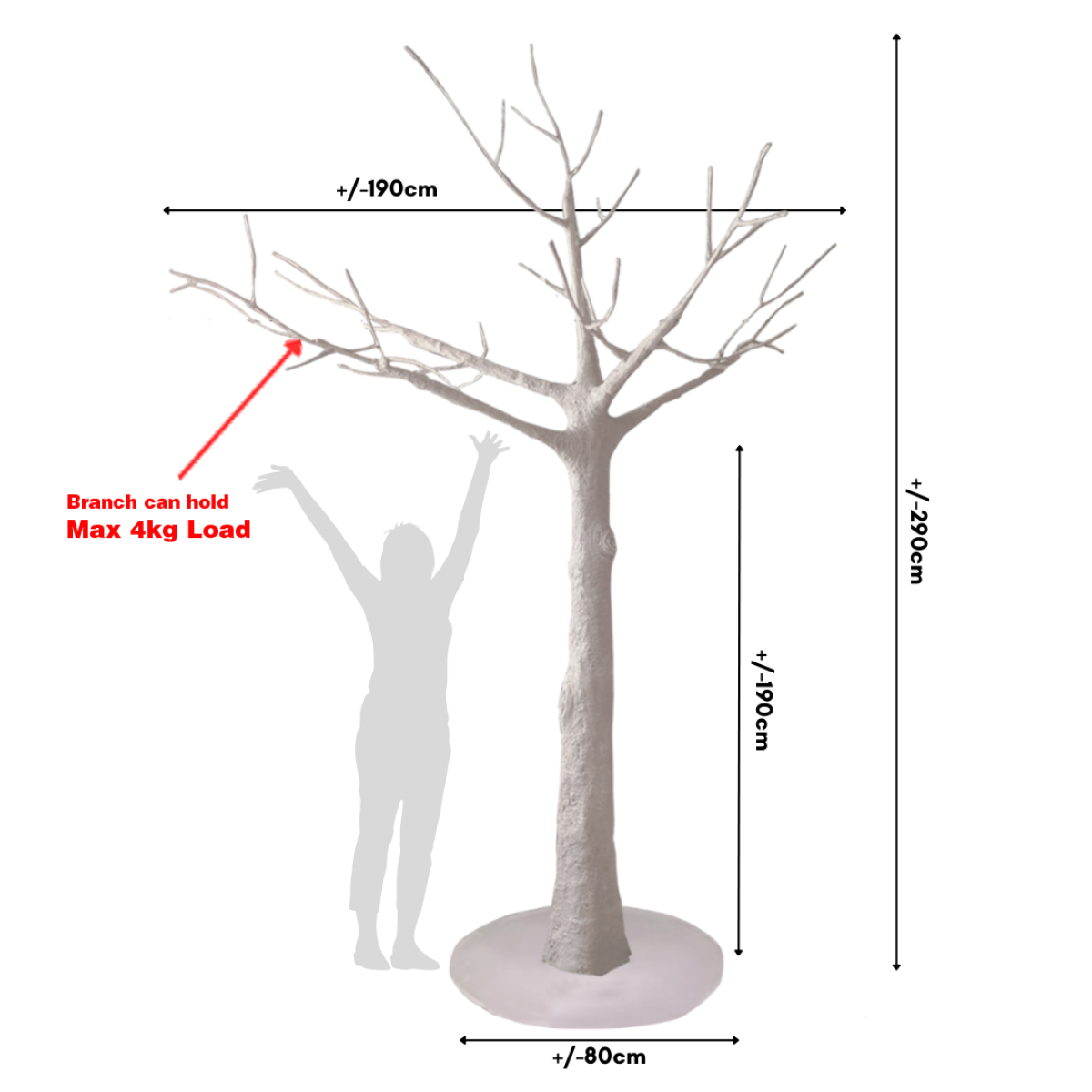 White Tree with Crystals and LED Fairylight - SG's Largest Decorated ...