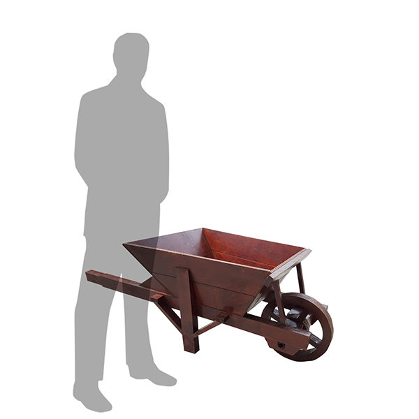 Wooden Wheel Barrow with Burlaps Gunny Sack - SG's Largest Heritage ...
