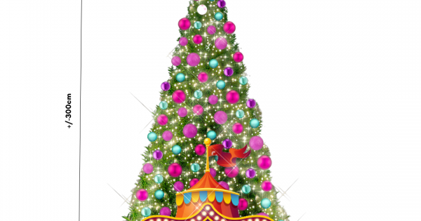 Carnival Christmas Tree - Artificial Christmas Tree Hire and Outdoor ...