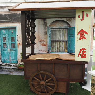 SG Largest Pop Up Rental Cart Platform - Vintage Push Cart