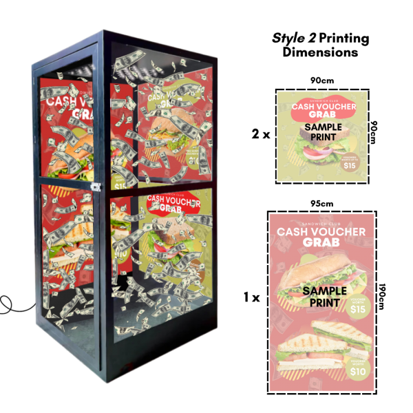 Cash Grab Booth - Rent Money Blowing Machine and cash grab booth rental