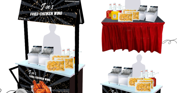 Fried Chicken Wings Live Food Station - SG's Largest Fried Chicken ...