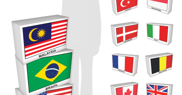 Giant Country Flag Erasers Set - Old School Flag Eraser Games SG Rental ...