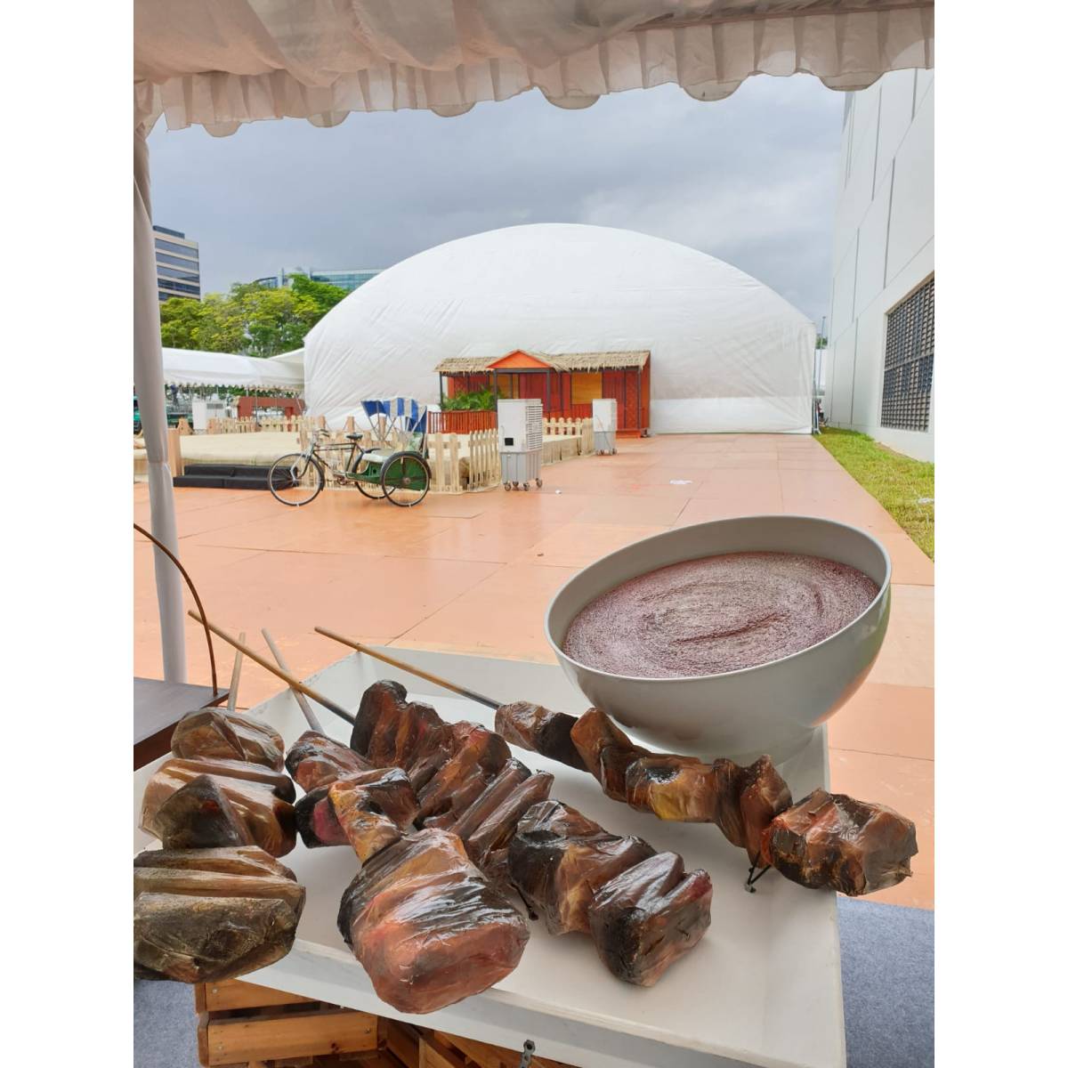 SG Largest Food Prop Rental Platform - Juiciest Giant Satay For Rent