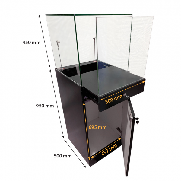 Glass Product Display Showcase - SG's Largest Lighted Glass Display ...