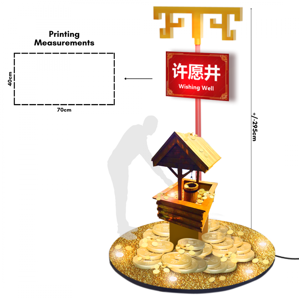 Gold Wishing Well - SG's Largest Decorative Well and Wishing Well ...