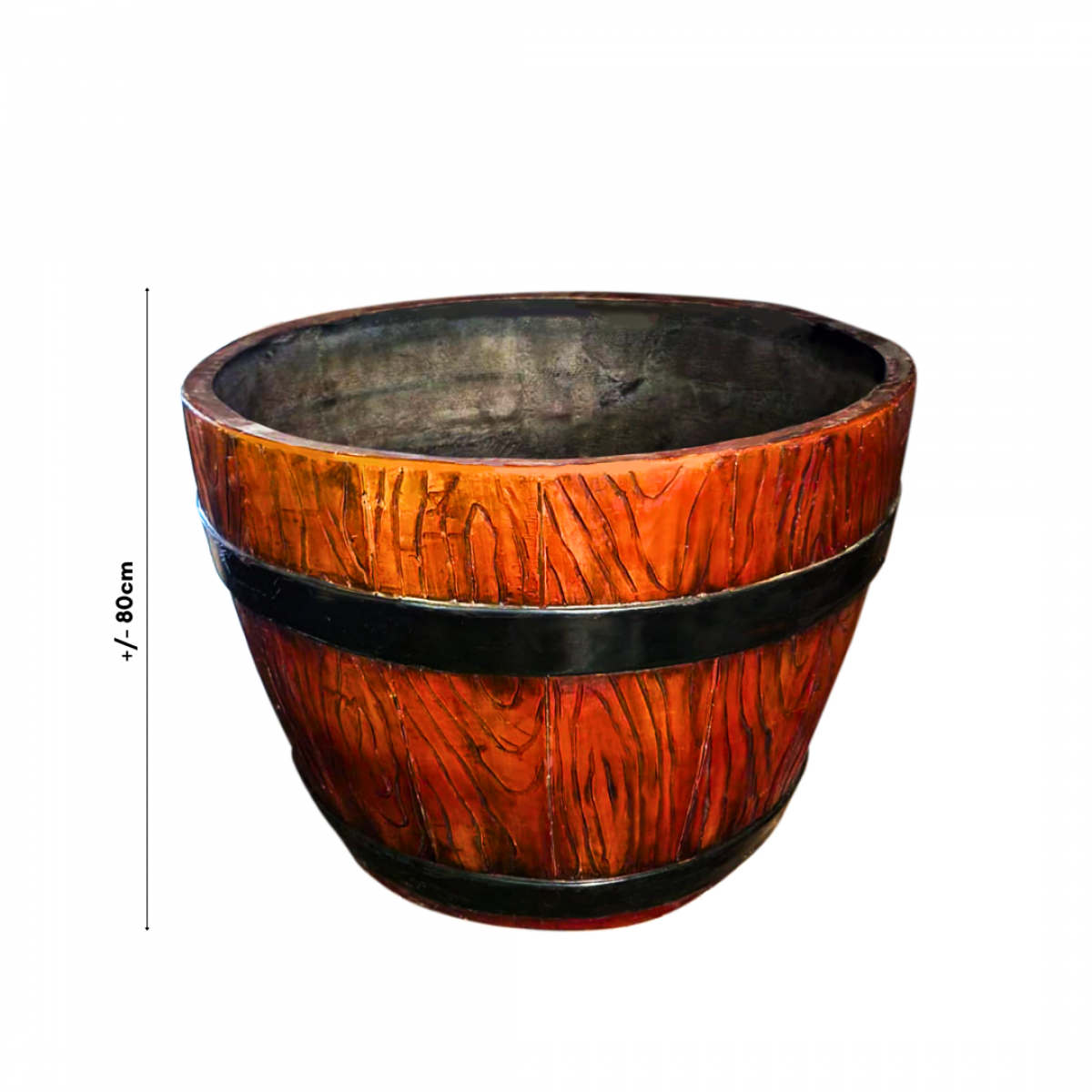 Half Dark Brown Barrel With Flowers and Lights - SG's Largest Barrel ...