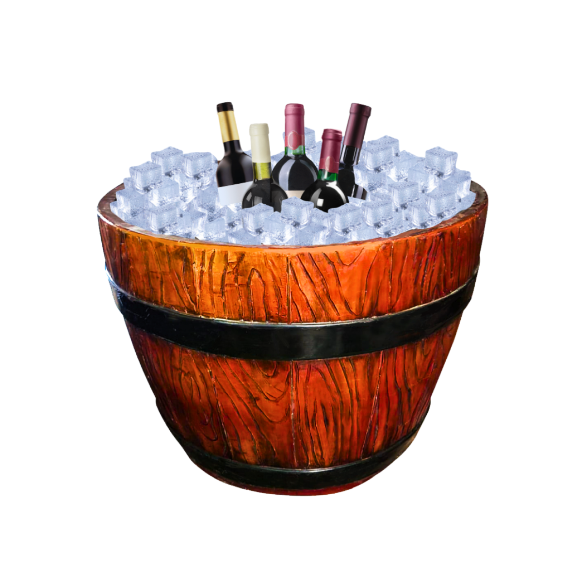 Half Dark Brown Barrel With Flowers and Lights - SG's Largest Barrel ...