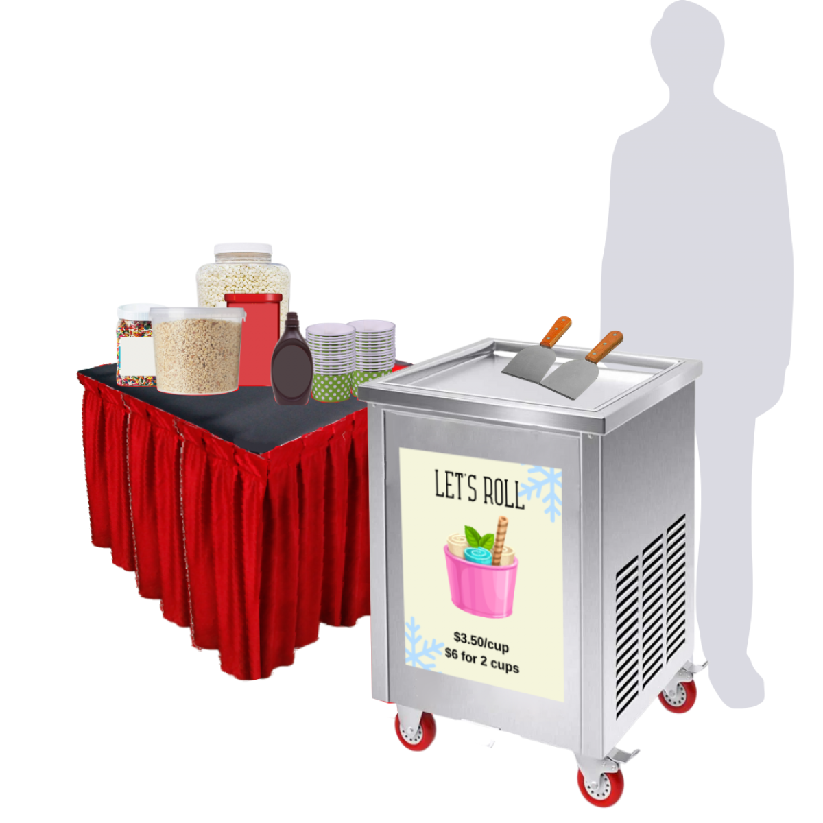 Ice Cream Roll Kiosk - SG's Largest Ice Cream Kiosk and Ice Cream Booth ...