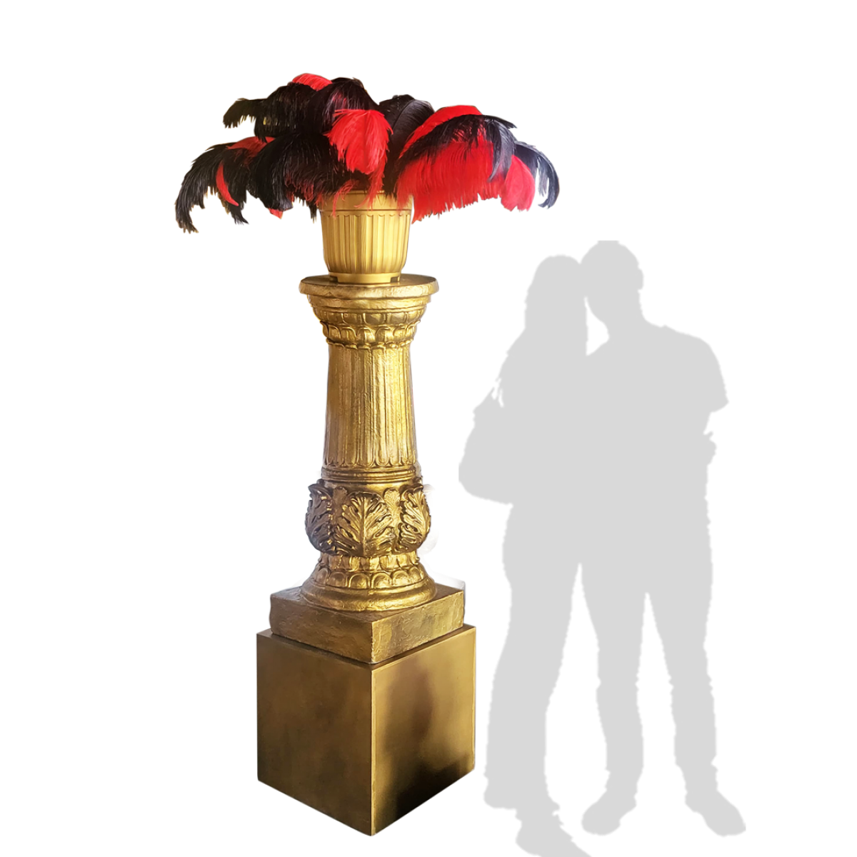 Leaf Motif Roman Columns - Rent Medieval Decoration and Roman Decoration