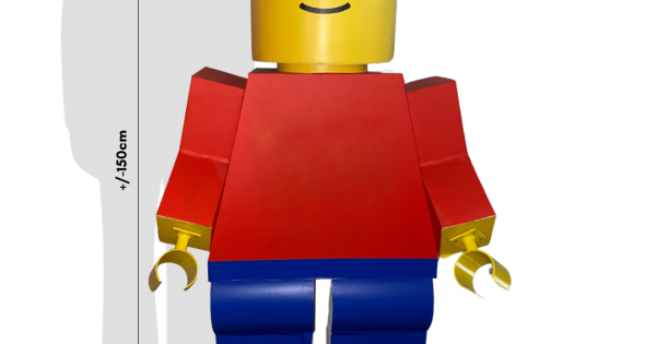 Lego Man Replica Statue - SG's Largest Game Room Decor