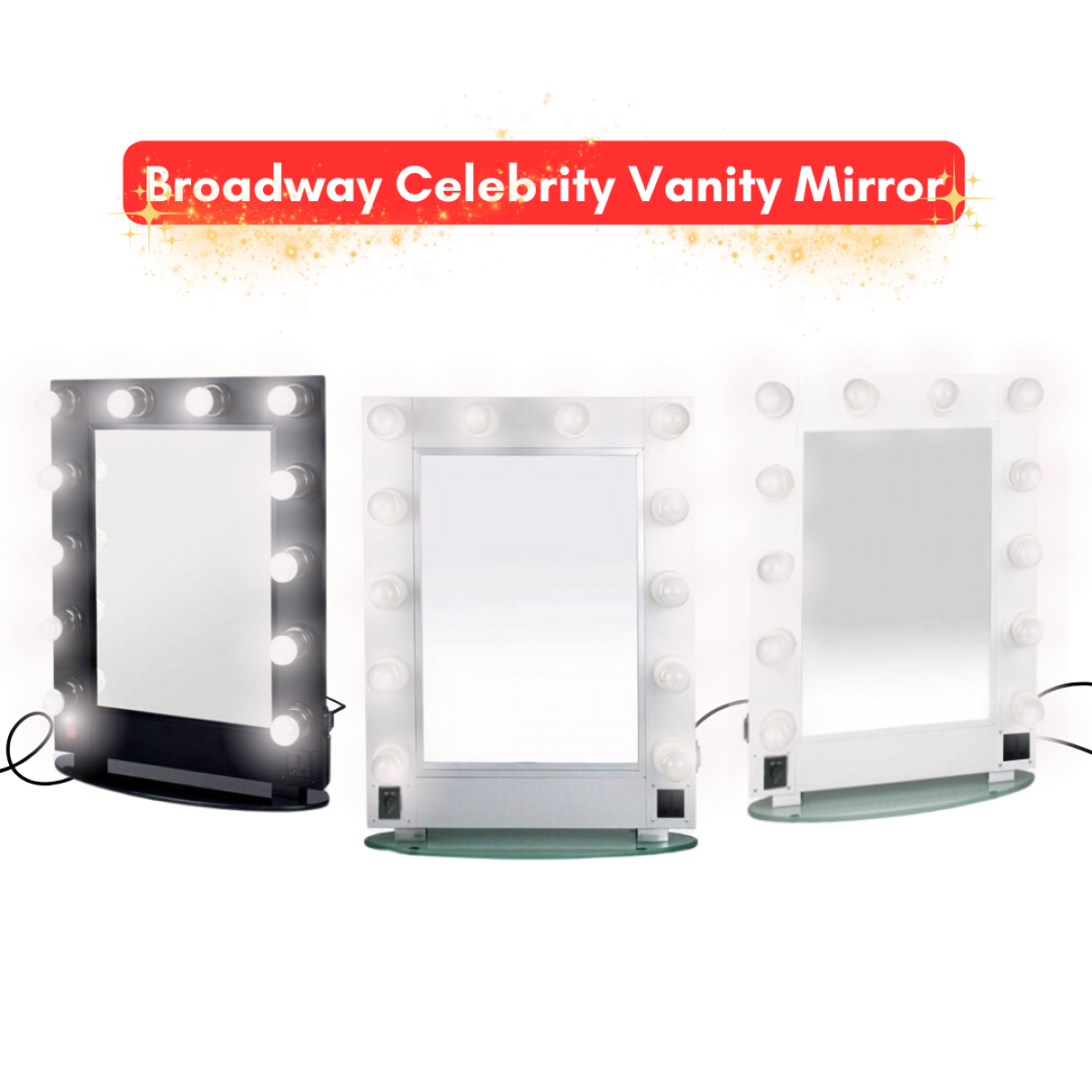 Make Up Mirror with Light Bulbs - SG's Largest Back Stage Accessories ...