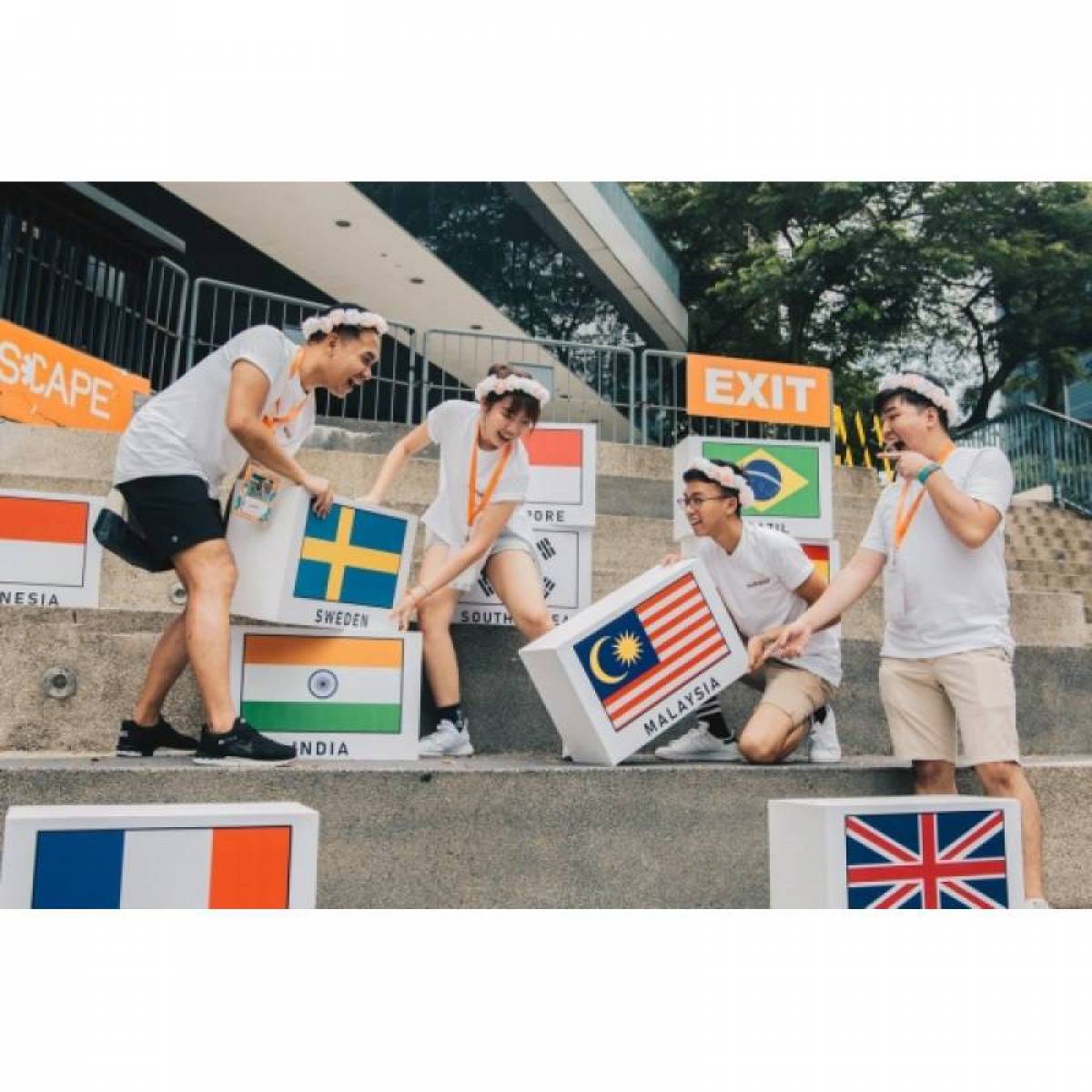 Giant Erasers - Old School Flag Eraser Games SG Rental Props