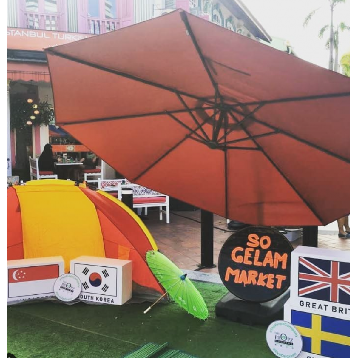 Giant Erasers - Old School Flag Eraser Games SG Rental Props