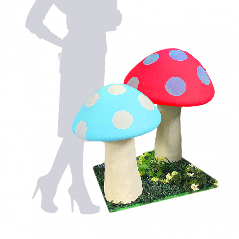Magic Mushroom Set - SG's Largest Big Mushroom Props and Outdoor Garden ...