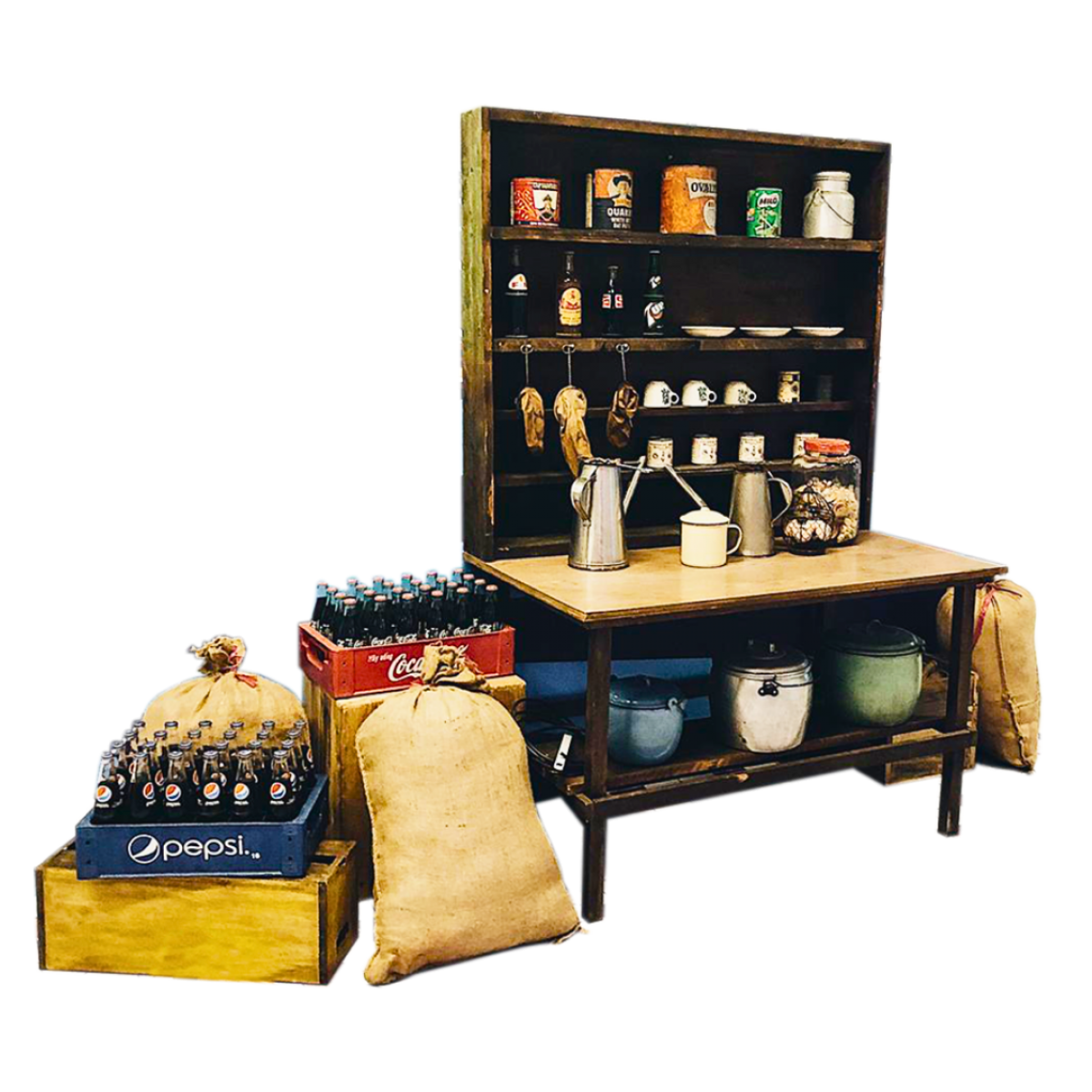 Old Coffee Shop Setup - SG's Largest Heritage Props and Thematic Props ...
