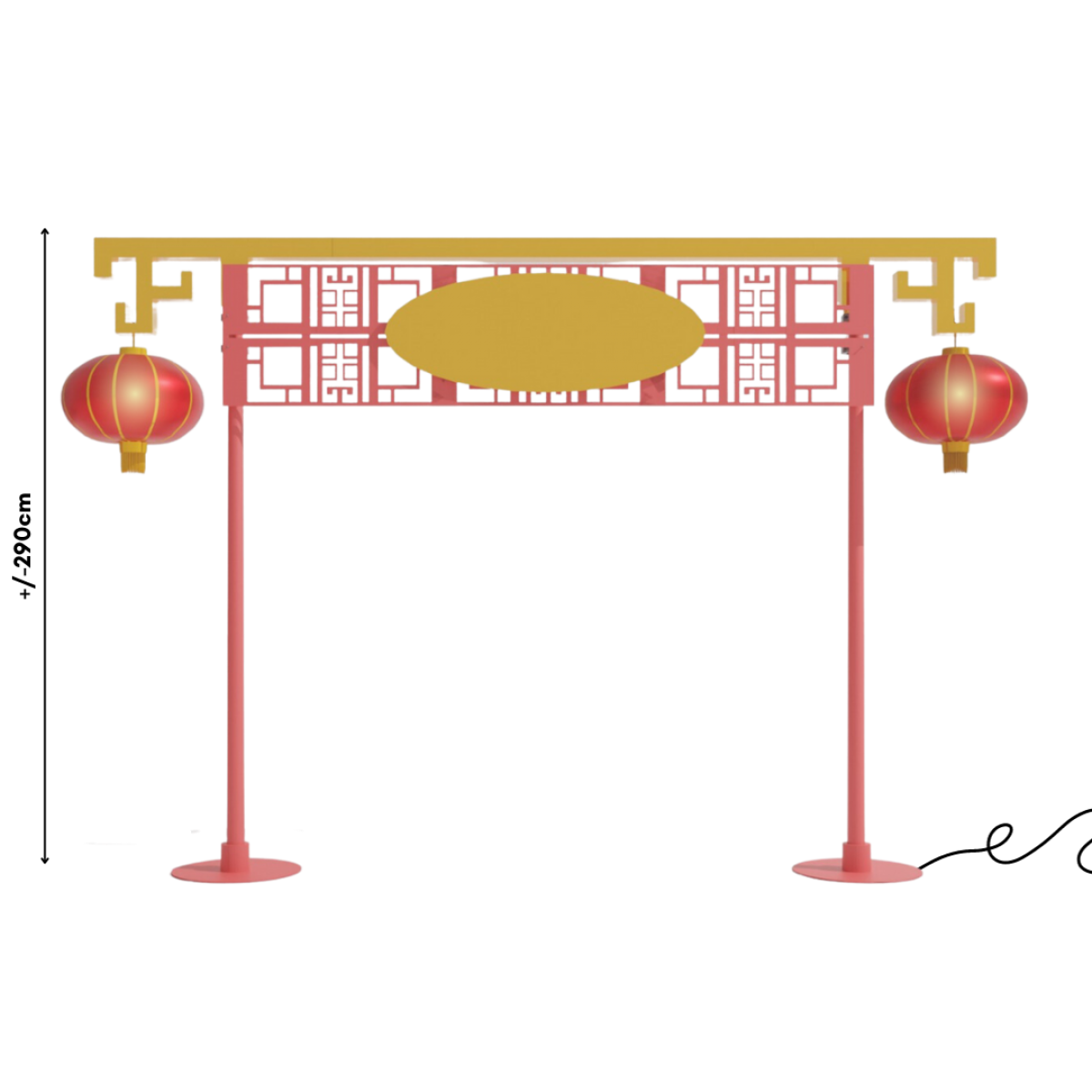 Oriental Lantern Arch - SG's Largest Entrance Arch Rental Platform