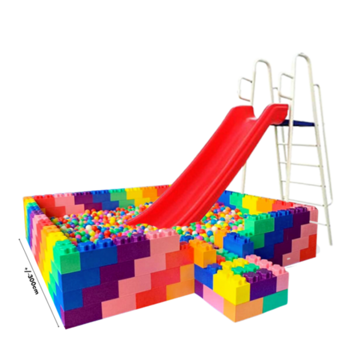 300cm x 300cm Ball Pit with Playground Slide - Rent Playground and Ball ...