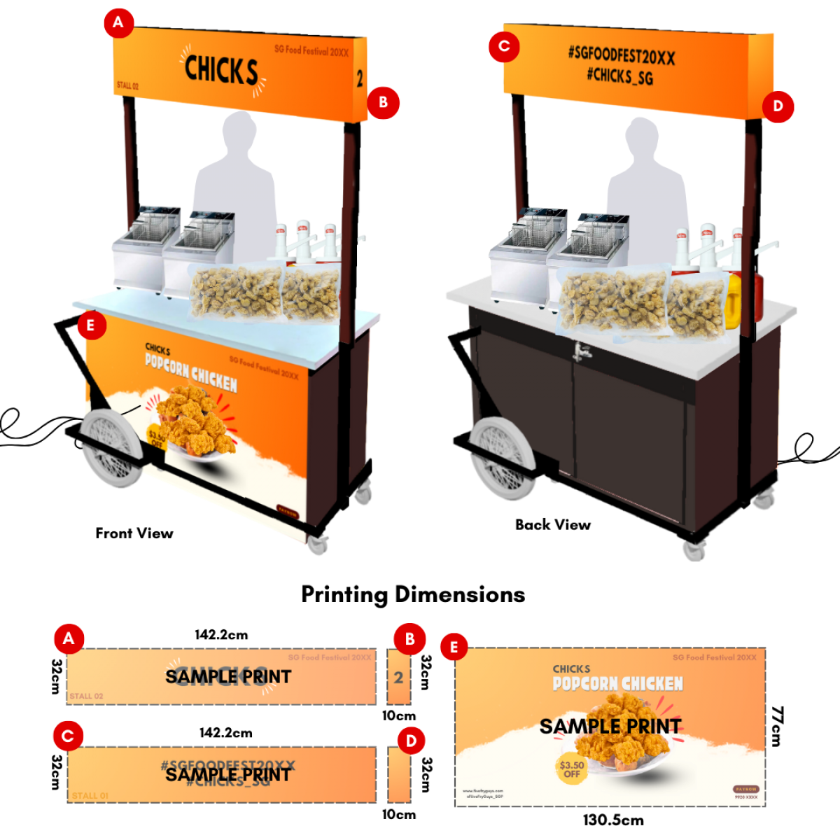 Popcorn Chicken Live Food Station - SG's Largest Fried Chicken Kiosk ...