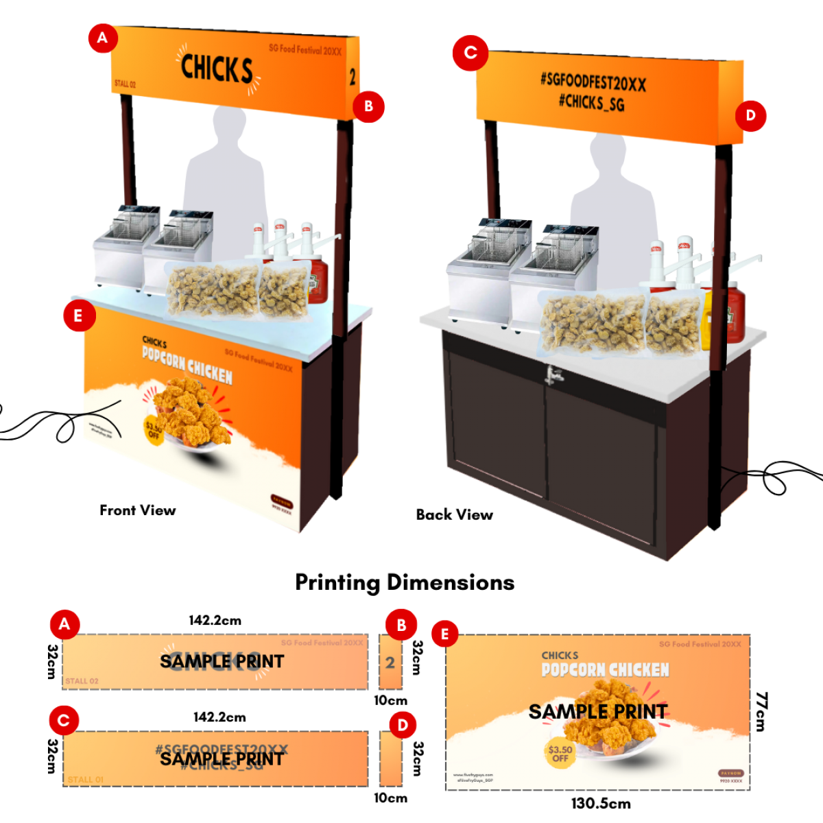 Popcorn Chicken Live Food Station - SG's Largest Fried Chicken Kiosk ...