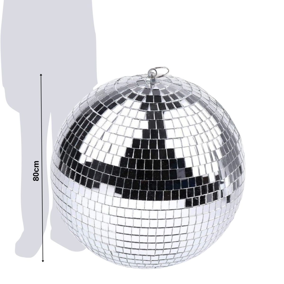 Silver Disco Ball - SG's Largest Mirror Ball and Disco Prop Rental Platform