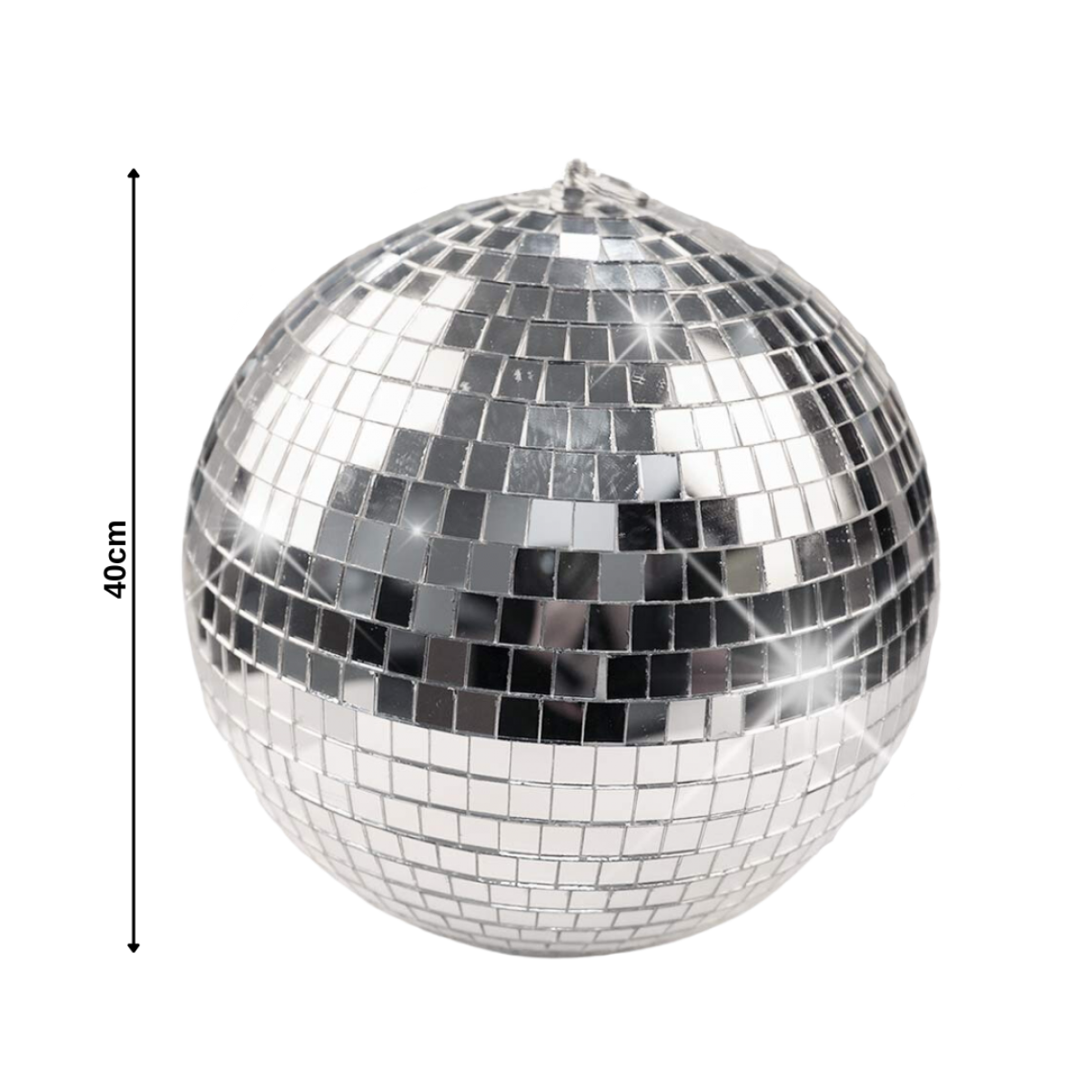 Silver Disco Ball - SG's Largest Mirror Ball and Disco Prop Rental Platform