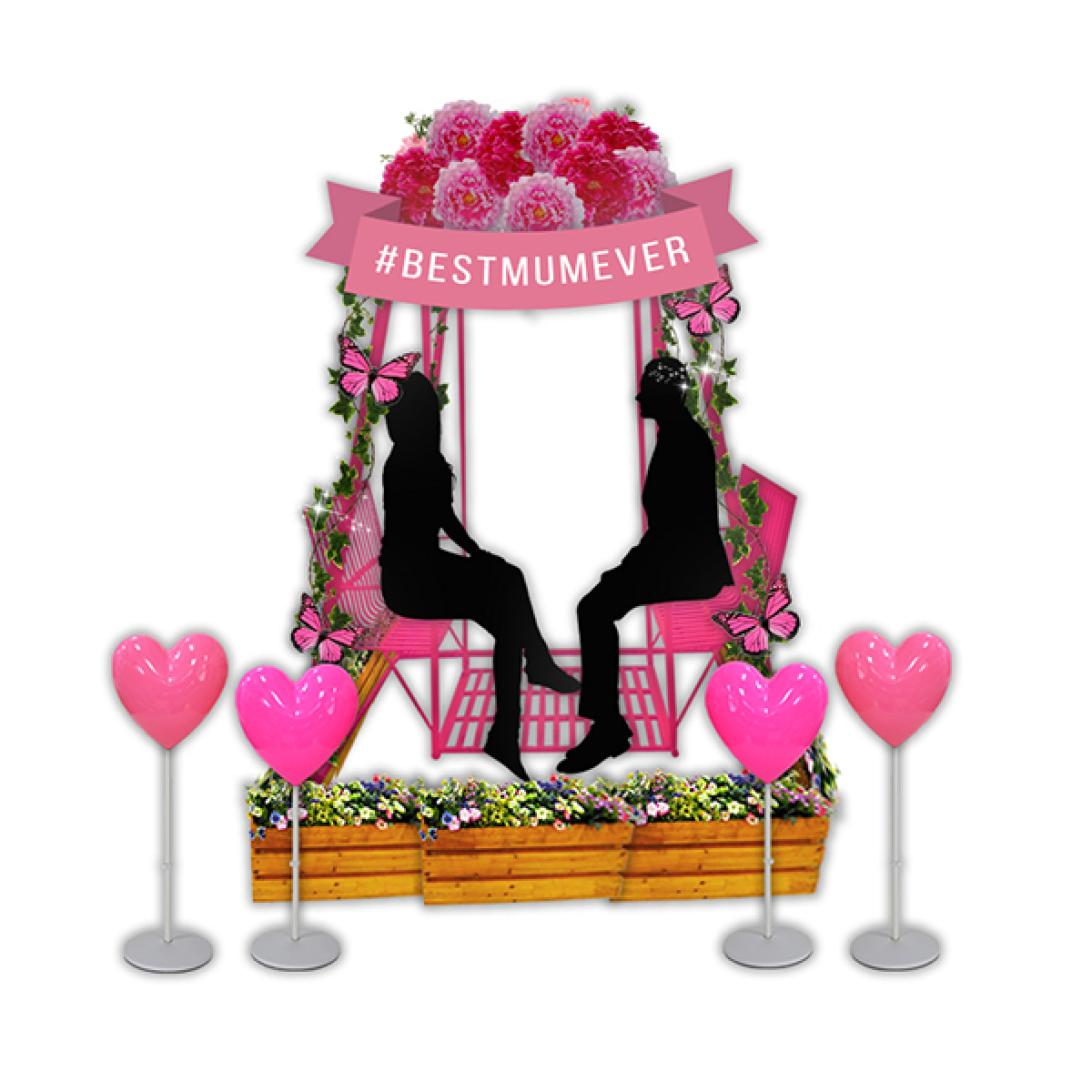 Heart Swing Package - SG's Largest Thematic Outdoor Event Furniture ...