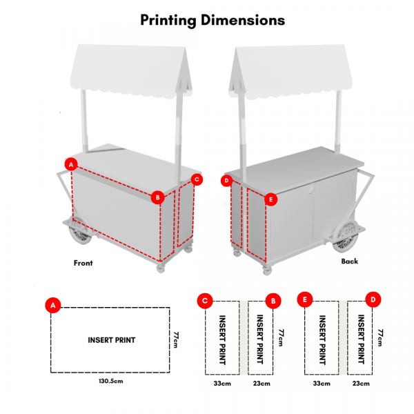 Customizable Print Push Cart - SG's Largest Push Cart Rental Platform