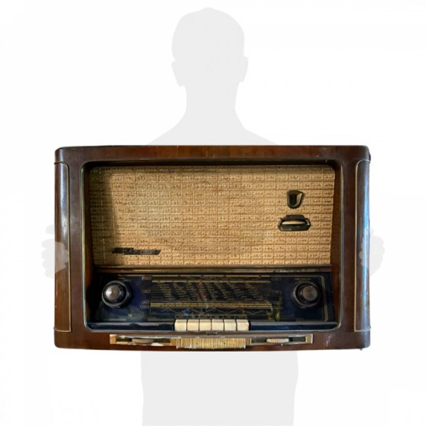 50s Wooden Radio - SG's Largest 50s Vintage Decor Rental