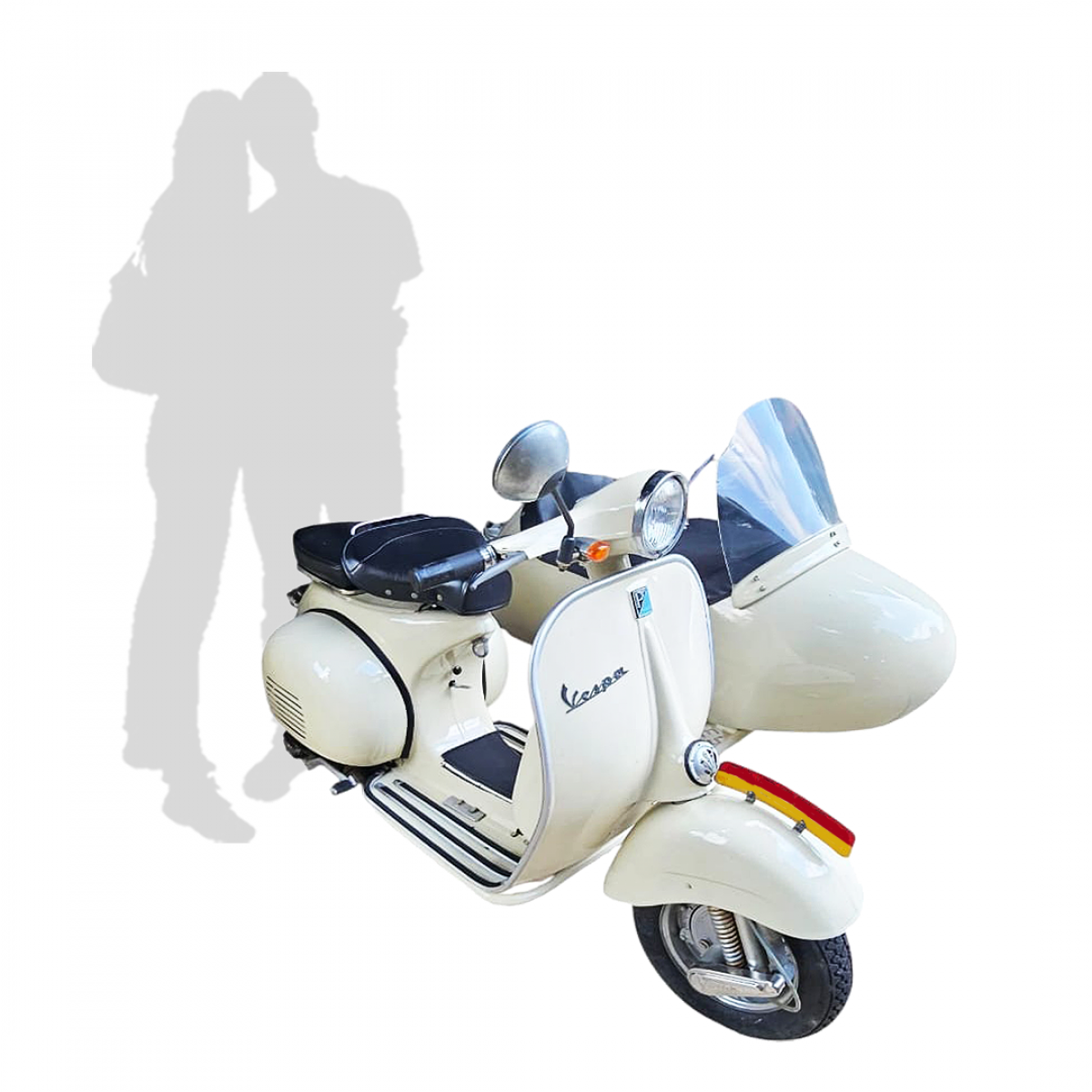 White Vespa with Sidecar - Best Vintage Bikes Rental and Hire Platform ...
