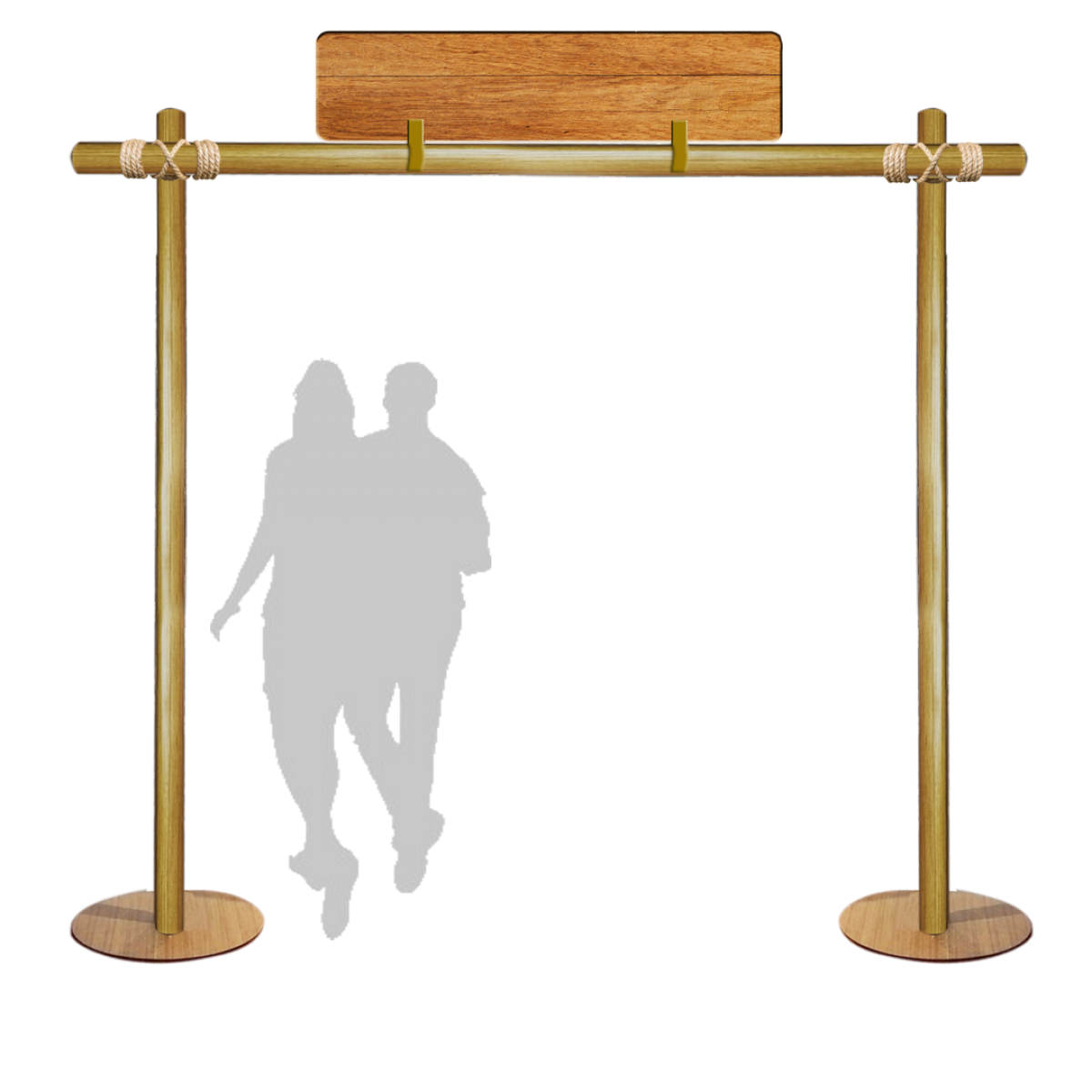 Wood Print Arch - SG's Largest Event Arch Rental and Venue Signage Platform