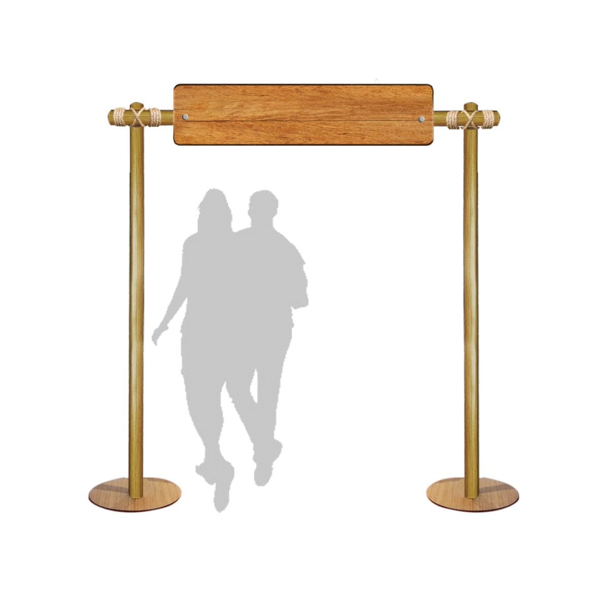 Wood Print Arch - SG's Largest Event Arch Rental and Venue Signage Platform