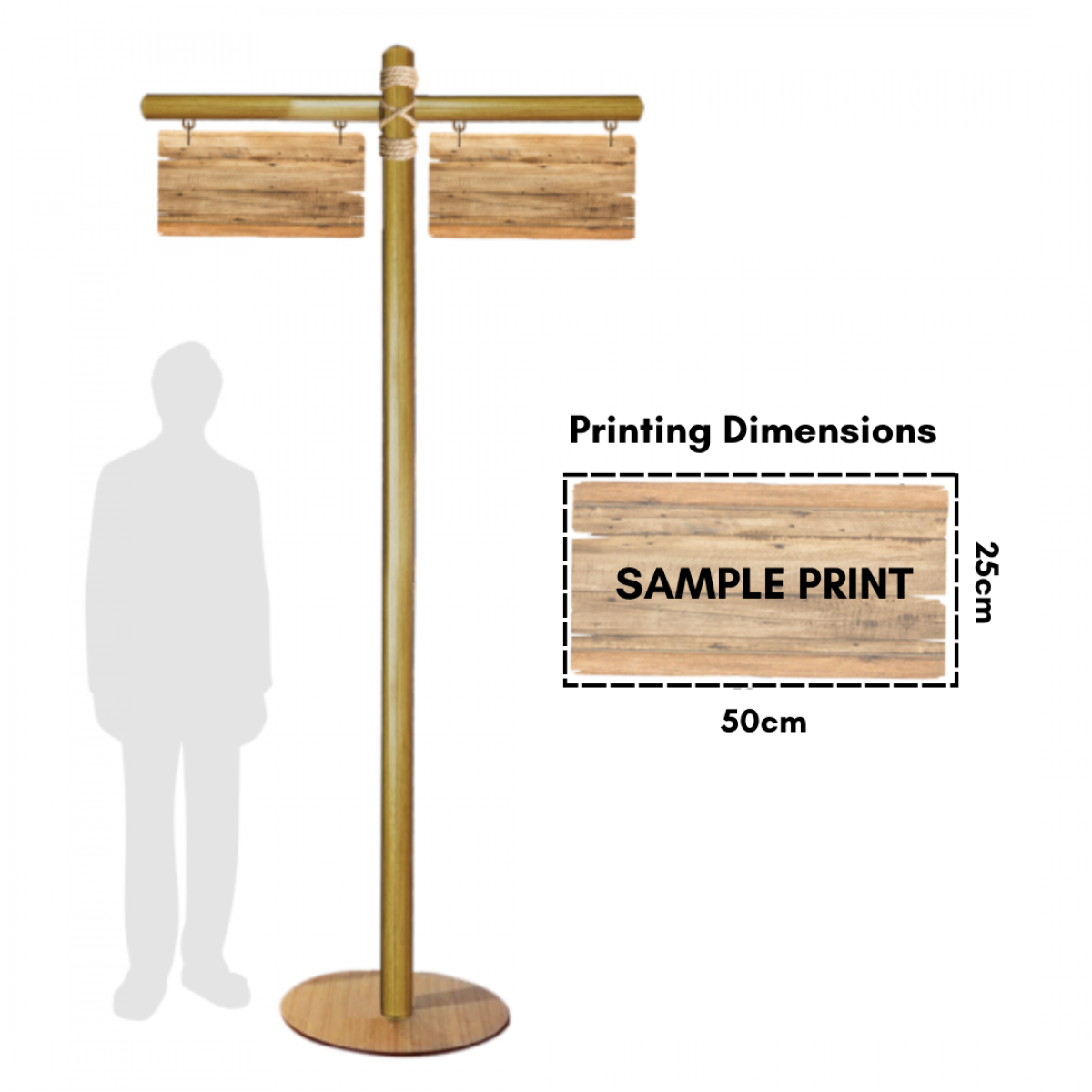 Wood Print Sign Posts - SG's Largest Event Venue Signage and Direction ...