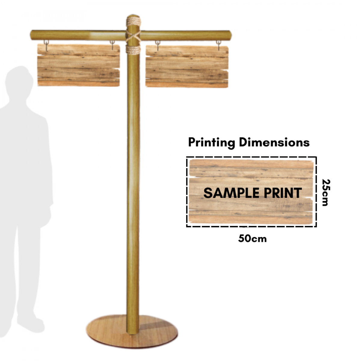 Wood Print Sign Posts - SG's Largest Event Venue Signage and Direction ...